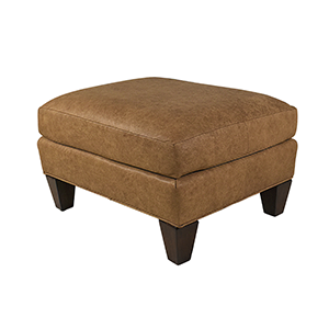 Rustic Ottomans | Rustic Leather Ottoman | The Arrangement