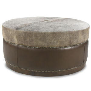 Rustic Ottomans | Rustic Leather Ottoman | The Arrangement